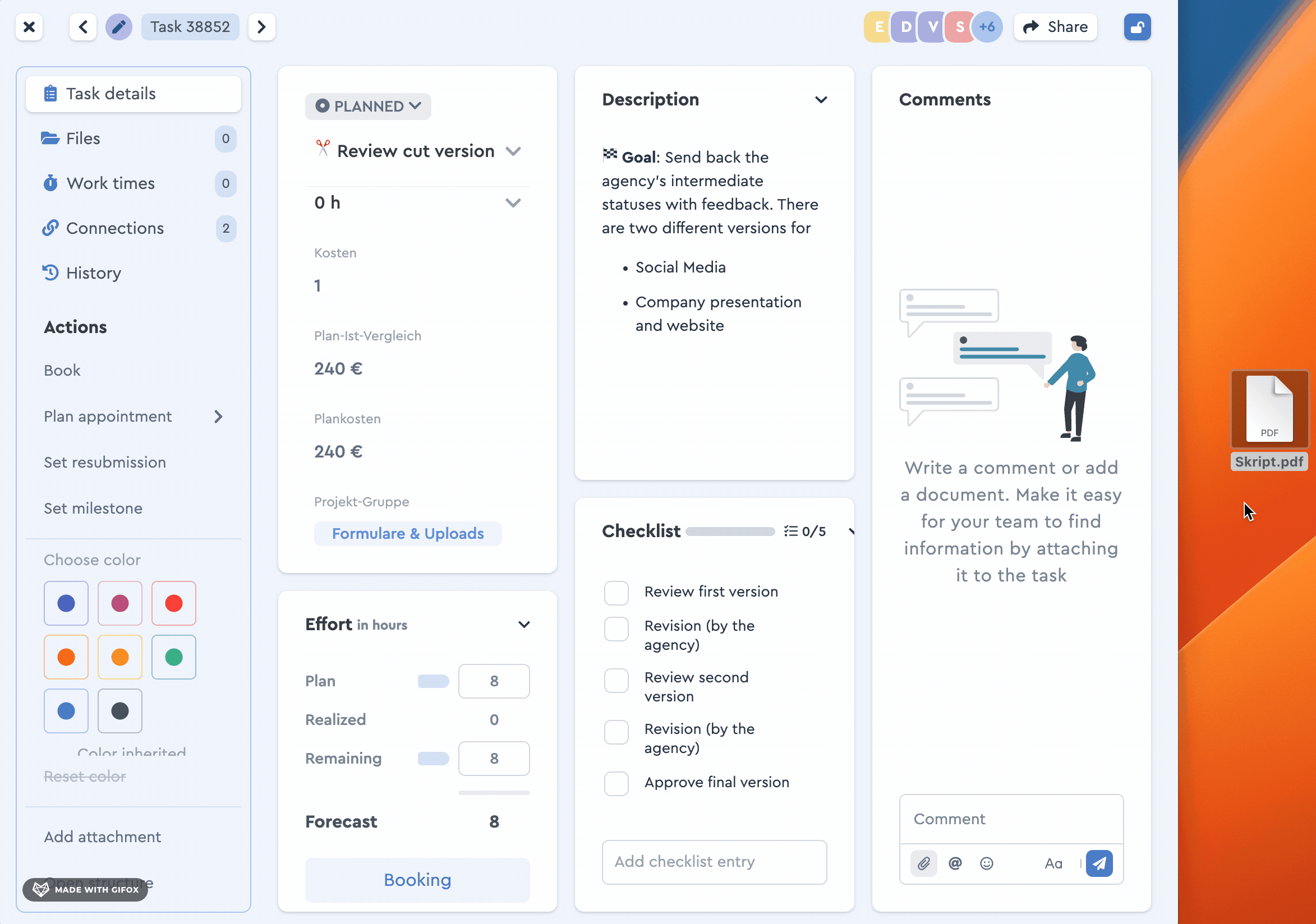 How to Attach Files to Tasks and Projects